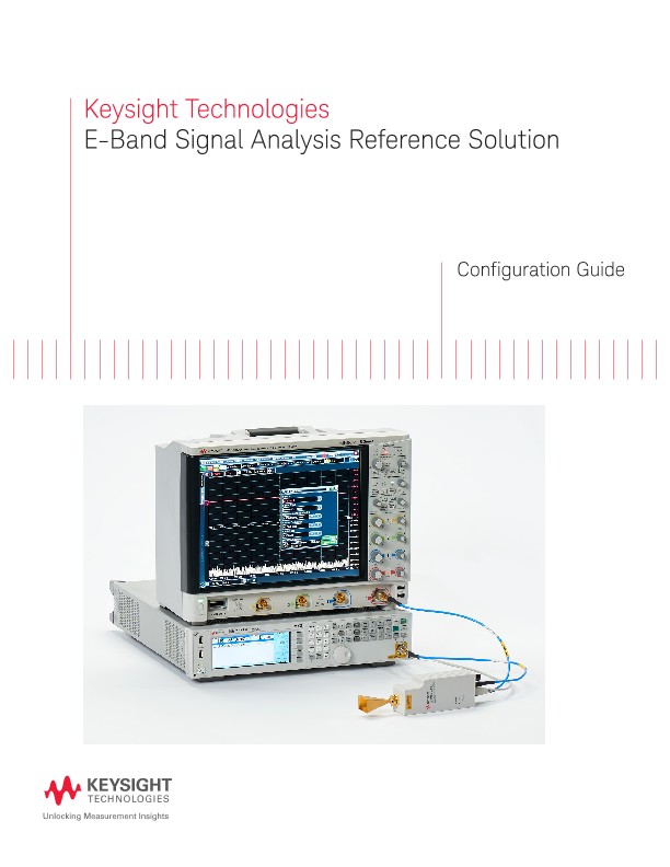 E-Band Signal Analysis Reference Solution PDF Asset Page | Keysight